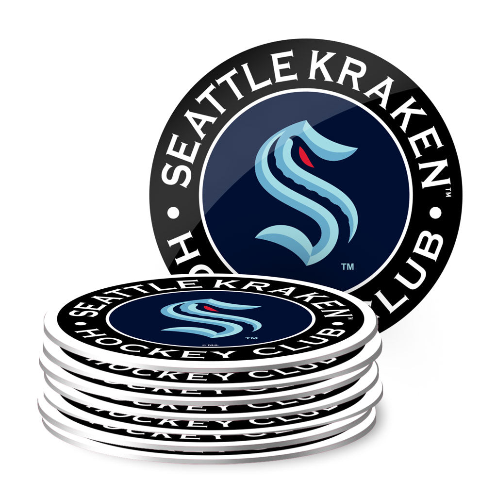 Seattle Kraken Coasters - Eight Pack Set – Sports Decor