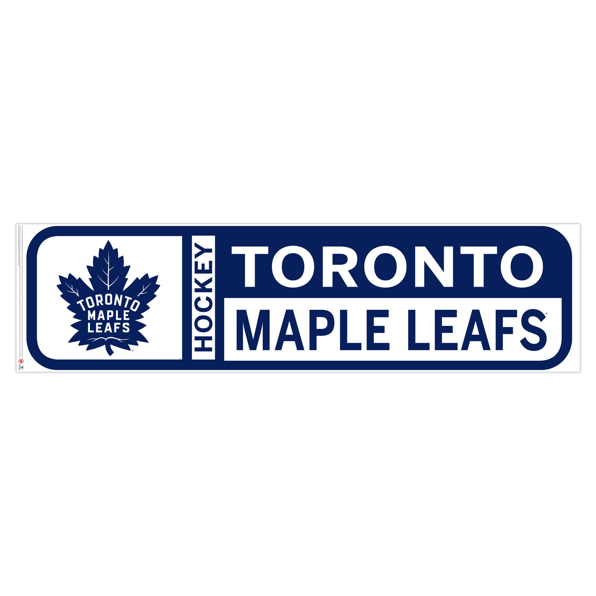 Toronto Maple Leafs Decal - Horizontal Logo 90" x 23" | Sports Decor