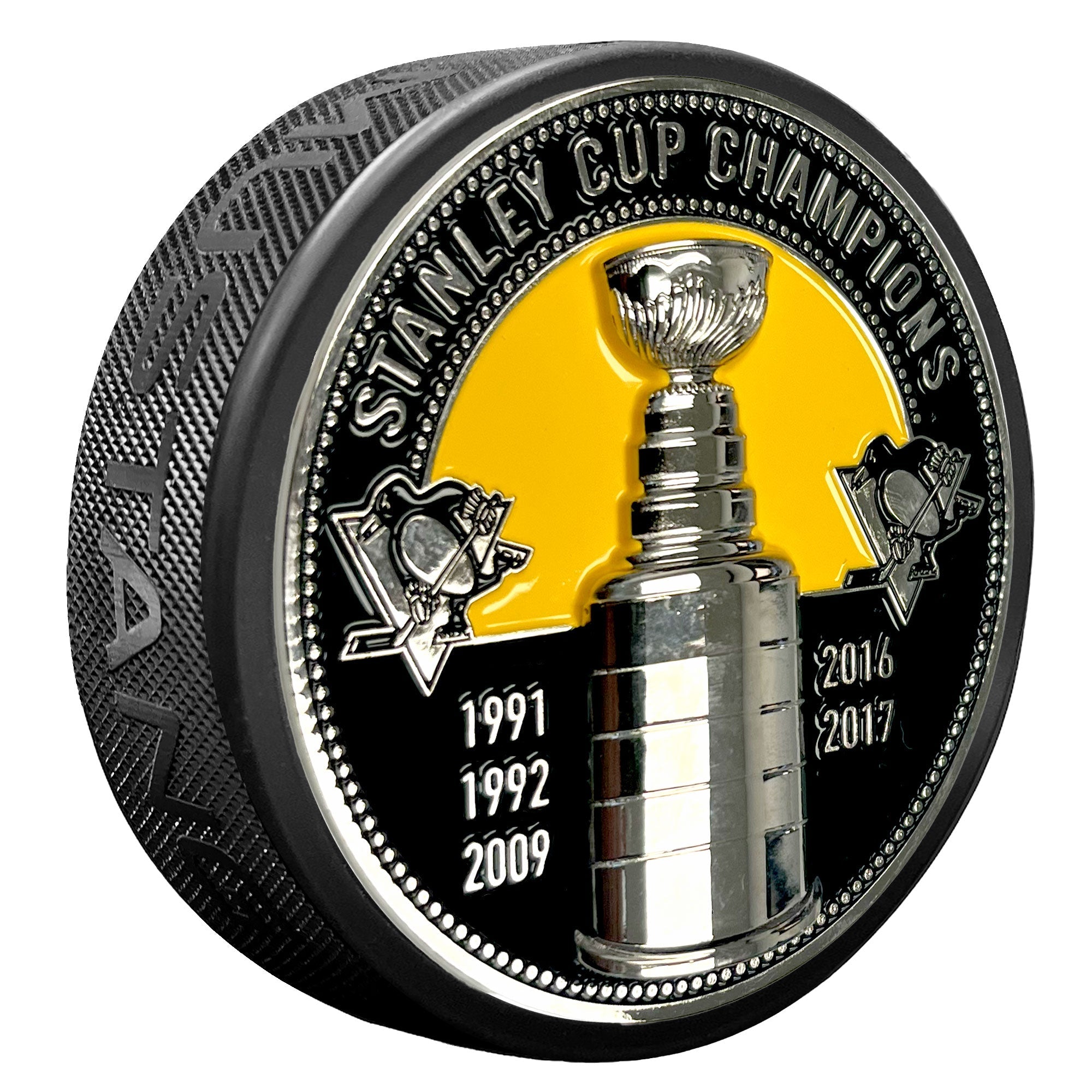 Pittsburgh Penguins Puck - Ultra 3D Stanley Cup Medallion | Sports Decor