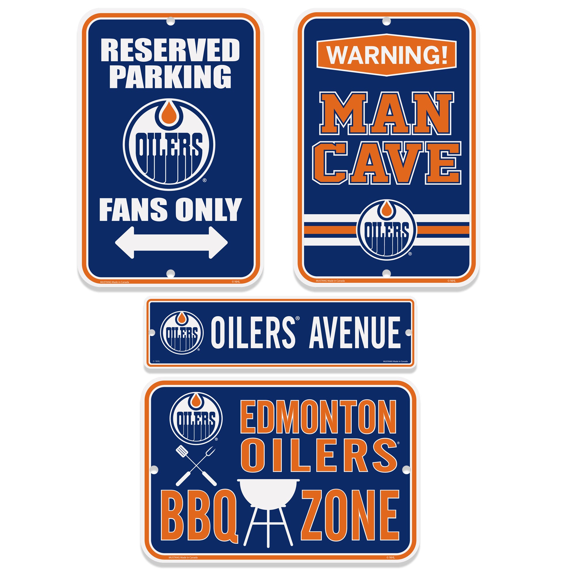Edmonton Oilers Sign Set | Four Pack – Sports Decor